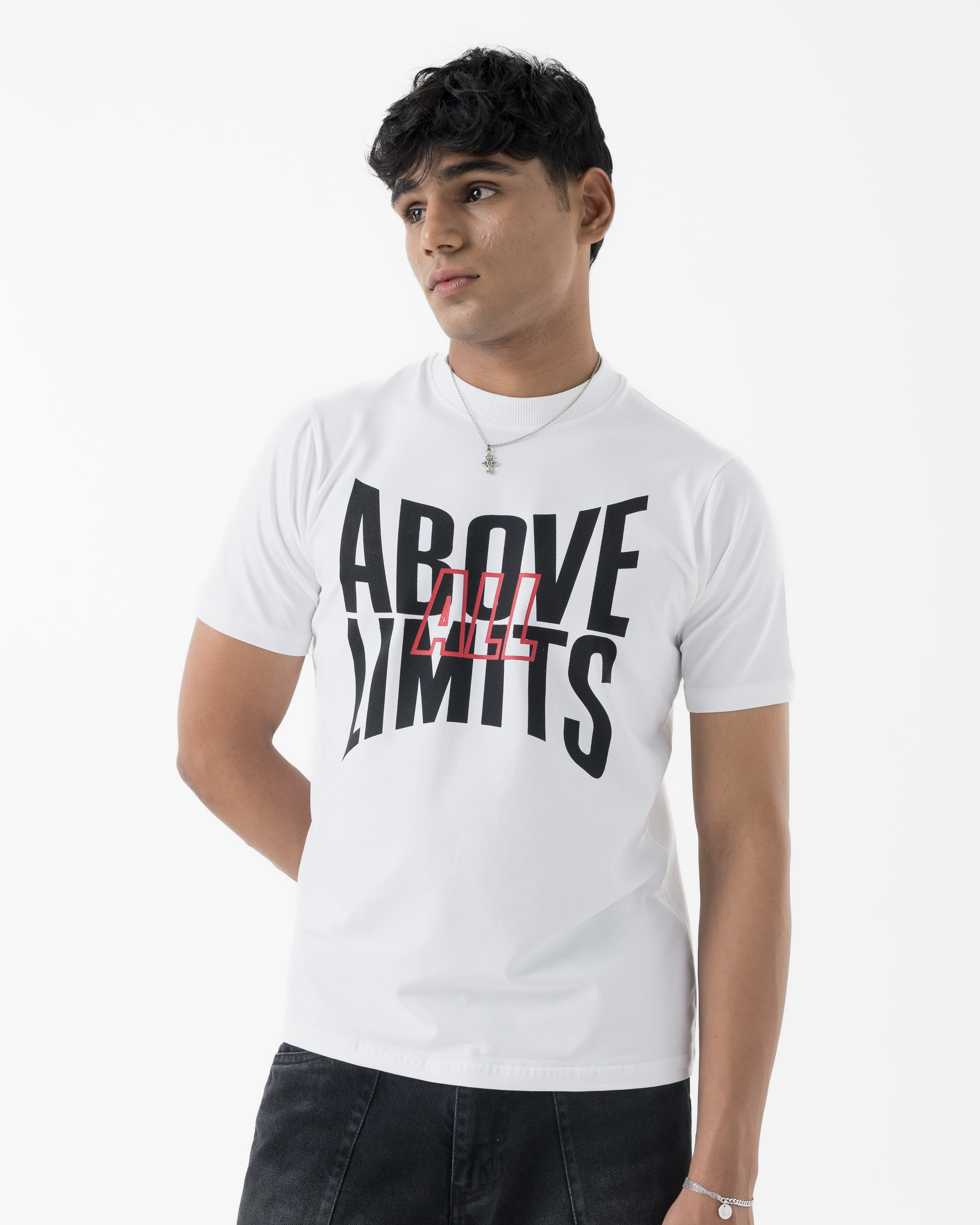 Above Limits T-shirt (White) – untld.in